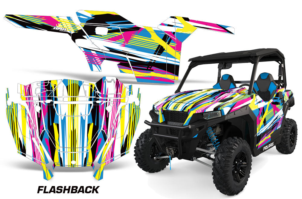 Polaris General 1000 Graphics Kit - 2 Door 2016 & Up FlashBack – X-Hivent