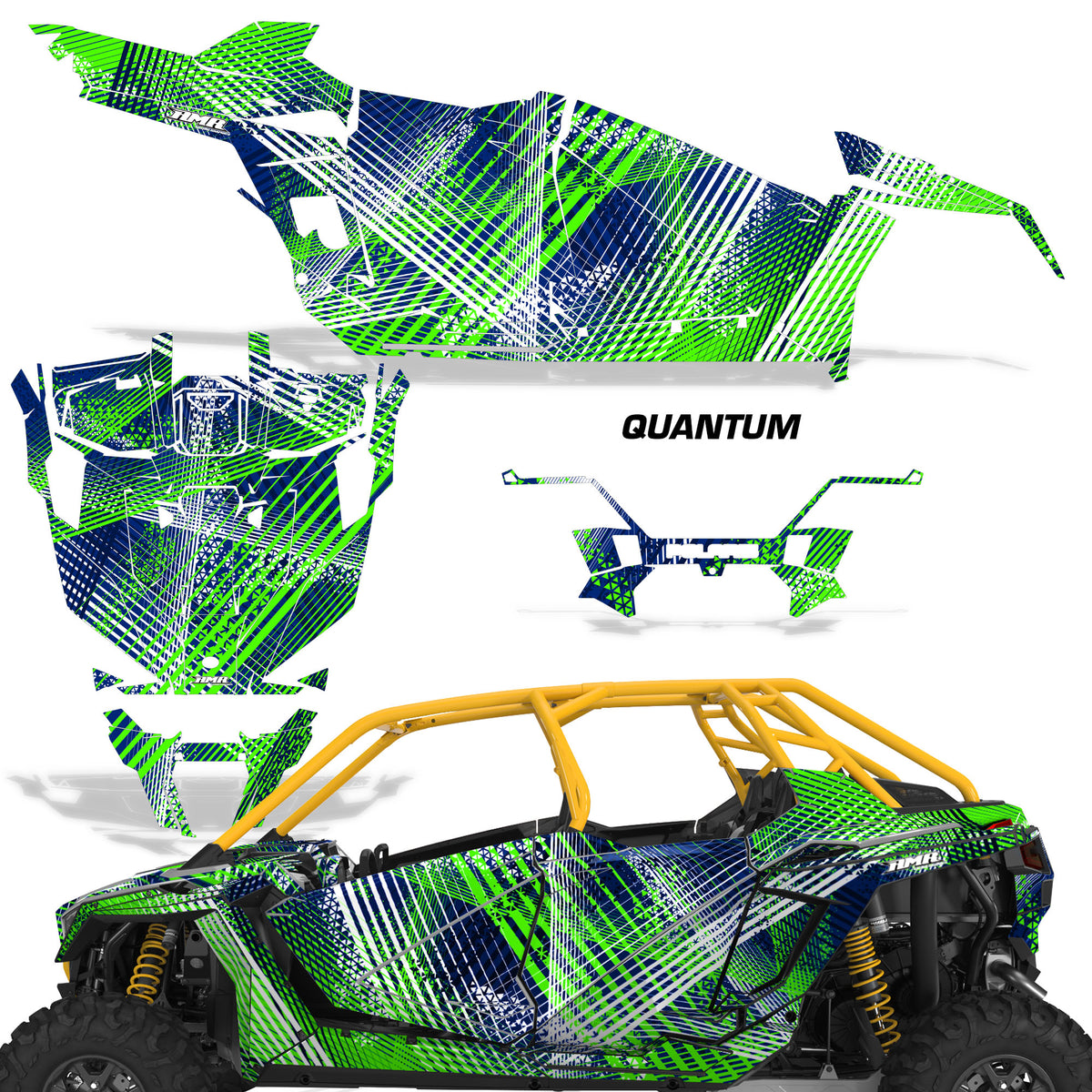 Polaris RZR Pro XP Graphic Kit 4-Door 2020 & Up Quantum – X-Hivent