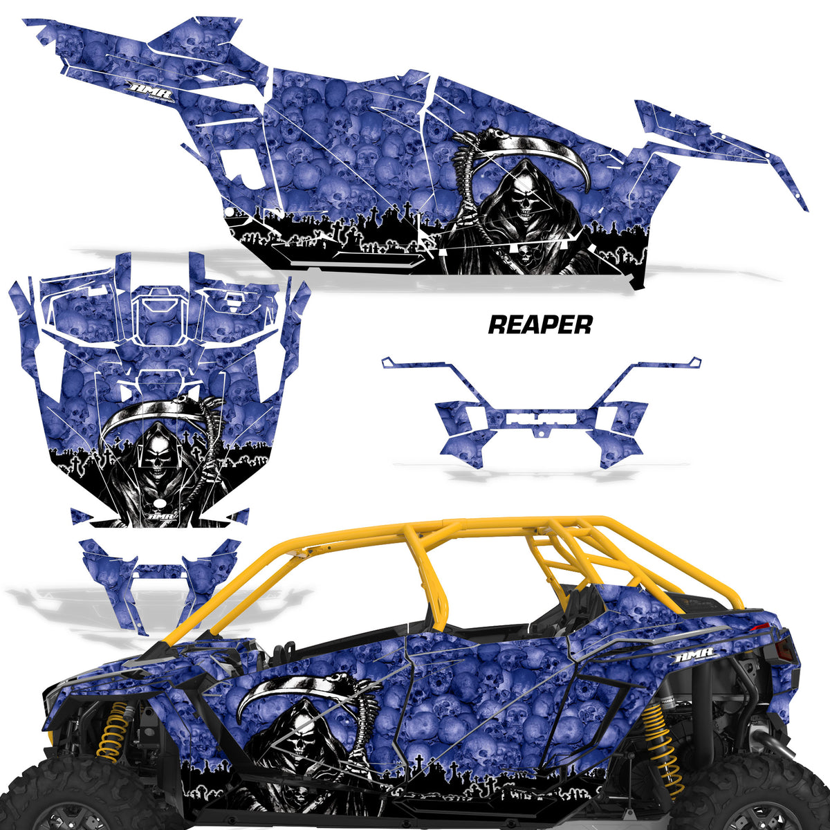 Polaris RZR Pro XP Graphic Kit 4-Door 2020 & Up Grim Reaper – X-Hivent