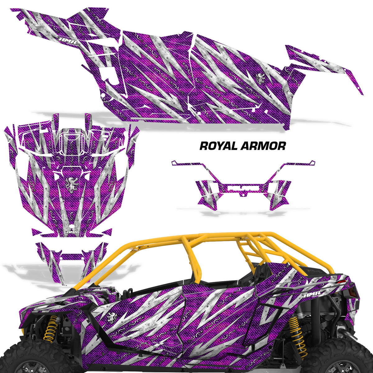 Polaris RZR Pro XP Graphic Kit 4-Door 2020 & Up Royal Armor – X-Hivent