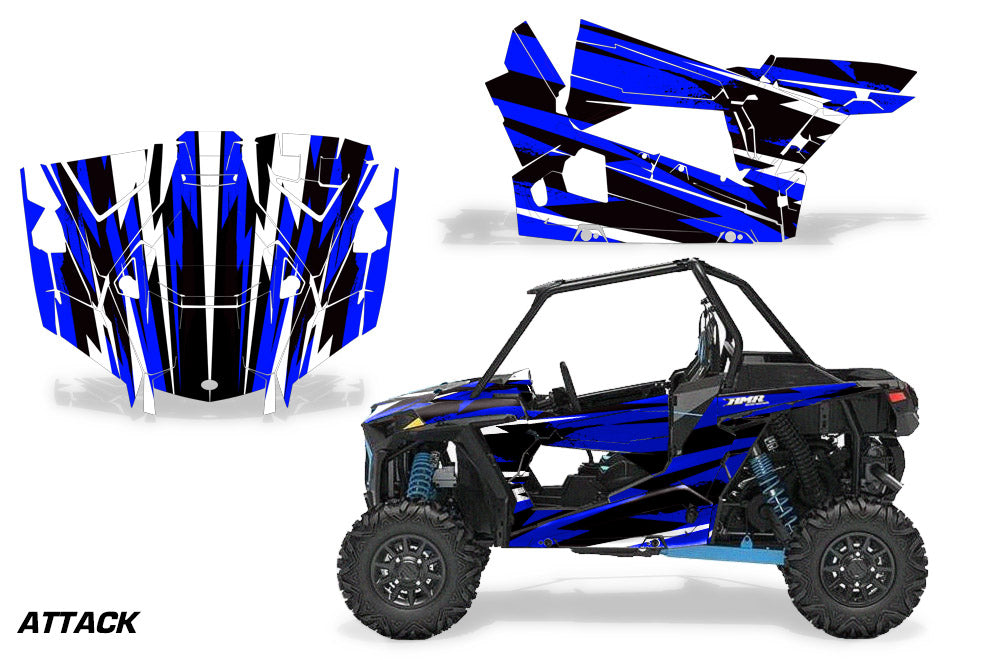 Polaris RZR Turbo & Turbo S Graphic Kit - 2 Door 2019-2022 Attack – X ...